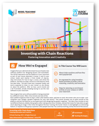 Inventing with Chain Reactions-NEIU - Model Teaching